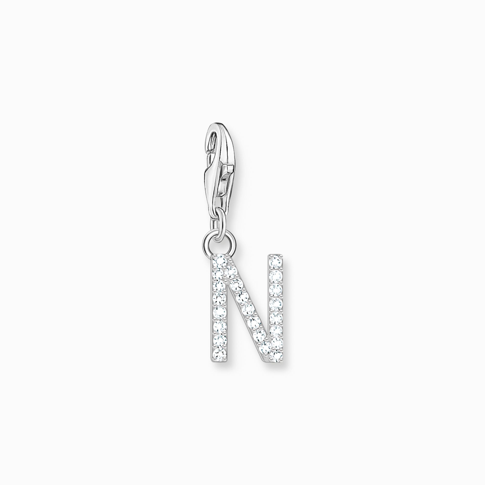 THOMAS SABO Charm Buchstabe N Silber 925 Zirkonia 1951 051 14